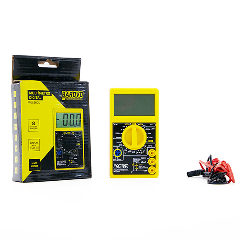 Multímetro digital con visor amplio | Electromingo