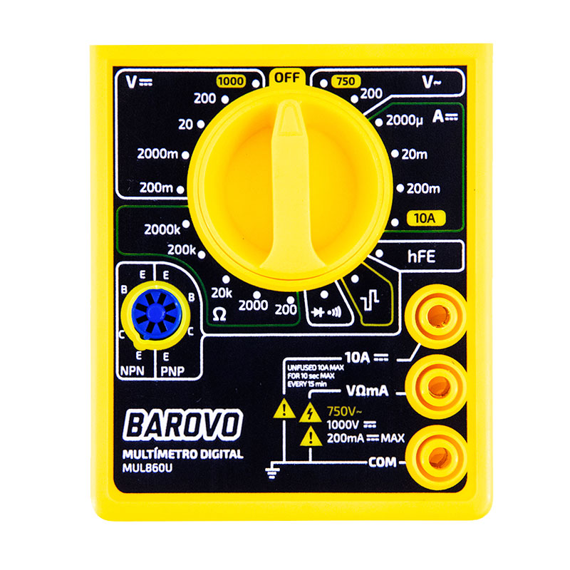 Multímetro digital con visor amplio | Electromingo