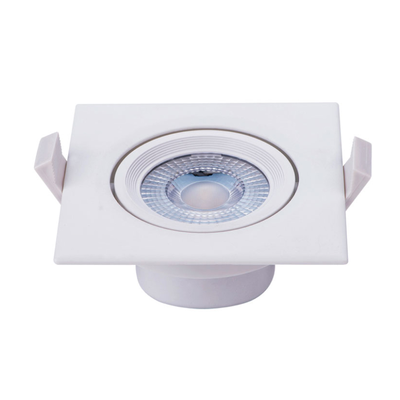 Spot Led de Embutir Orientable Cuadrado Tipo Dicroica 7w | Electromingo
